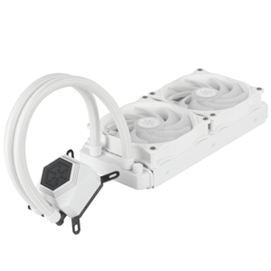 SilverStone PF240W-ARGB-V2 PermaFrost Liquid Cooler - Dual Fan White ...